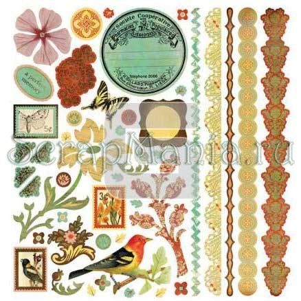 Набор наклеек "Природа", серия: Curio (Basic Grey) купить по цене 245 ...